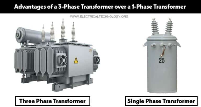 Advantages of a 3-Phase Transformer over a 1-Phase Transformer
