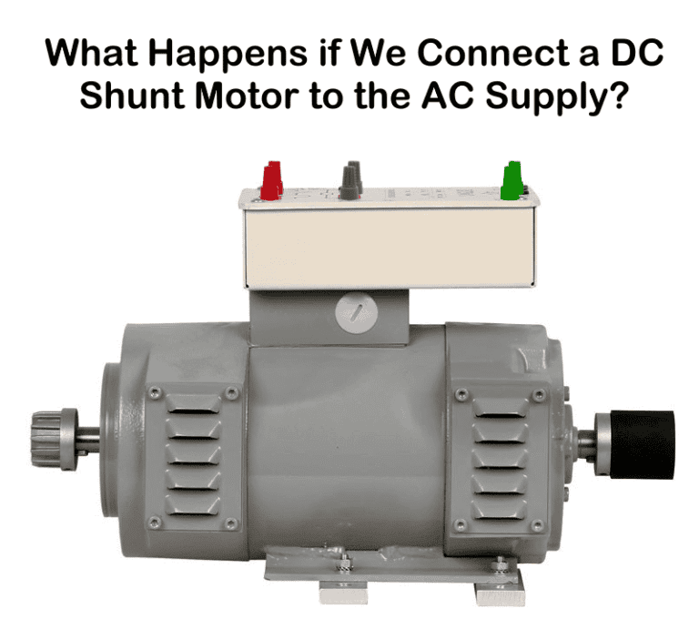 Will a DC Shunt Motor Operate on an AC Supply?