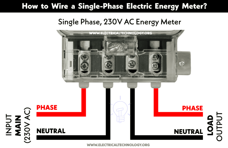 How To Wire & Install a 1-Phase kWh Energy Meter? NEC & IEC