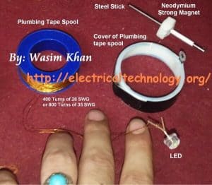 Basic Spool Generator / Alternator Model Electrical Project