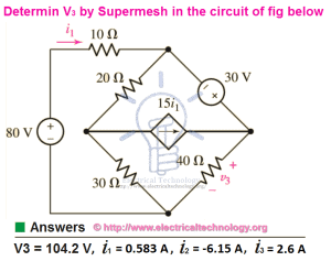 SUPERMESH Circuit Analysis | Step by Step with Solved Example