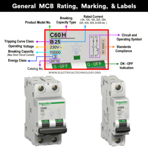 How to Read MCB Nameplate Data Rating Printed on It?