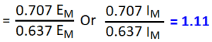 RMS Value, Average Value, Peak Value, Peak Factor, Form Factor in AC