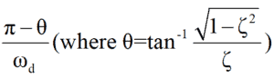 Time Response of Second Order Transfer Function and Stability Analysis