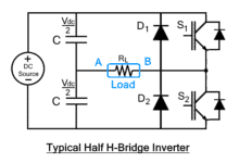 Half H-Bridge Inverter - Circuit, Operation, Waveforms & Uses