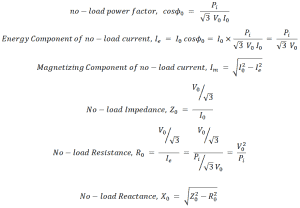 No-load Test of Induction Motor