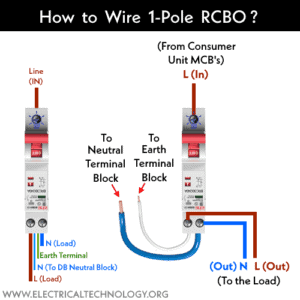 How to Wire an RCBO? Residual Current Breaker with Overcurrent