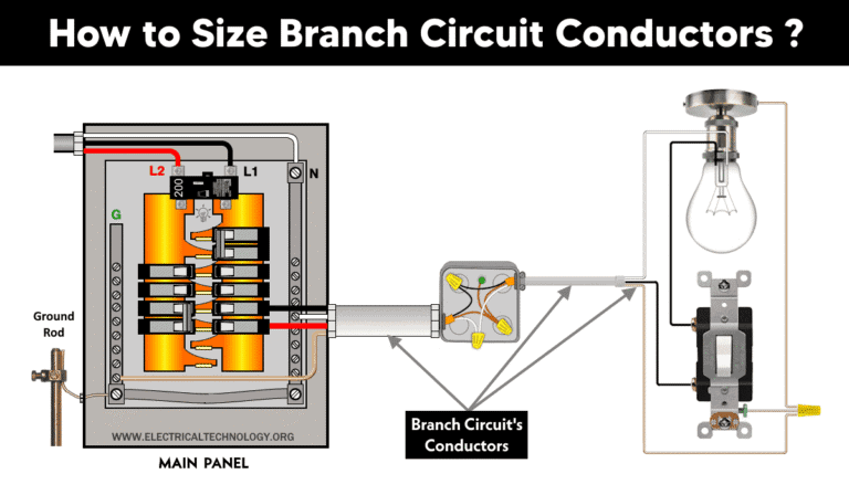 How to Size a Branch Circuit Conductors with Protection?