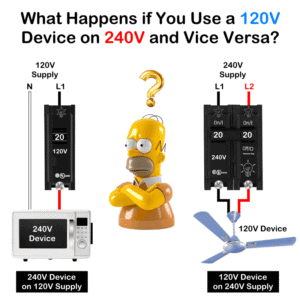What Happens if I Connect 120V Device to 240V & Vice Versa?
