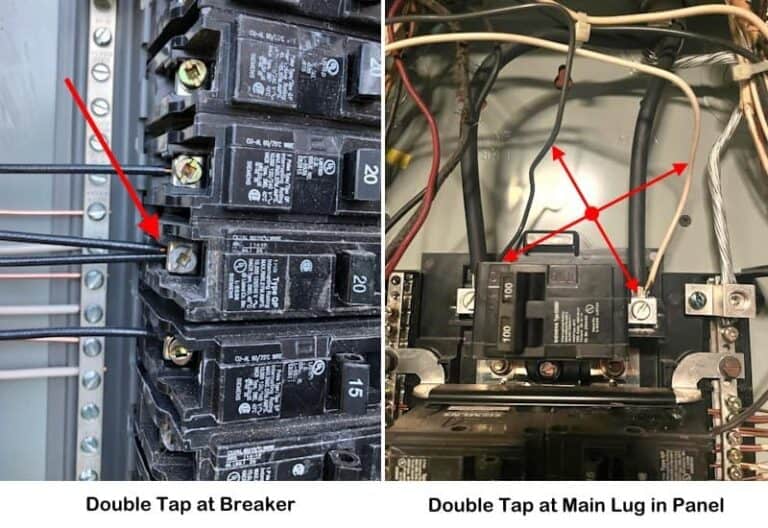 What is Double Tapped Breaker and Double Lug in Main Panel